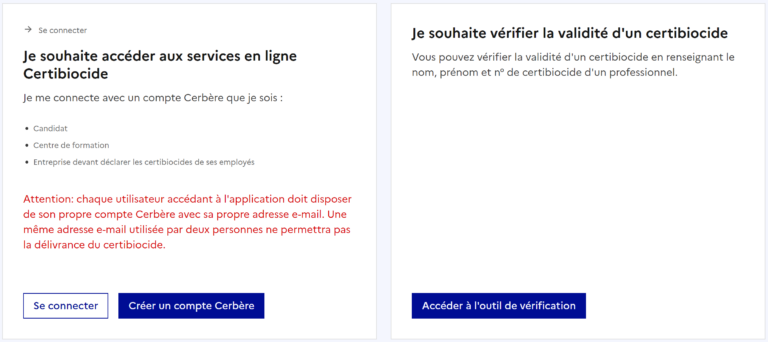L'application CERTIBIOCIDE - Certibiocide